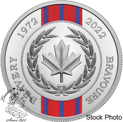 Canada: 2022 $20 50th Anniversary of the Medal of Bravery Pure Silver ...