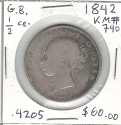 Great Britain: 1842 1/2 Crown - London Coin Centre Inc.