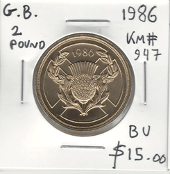 Great Britain: 1986 2 Pounds Commonwealth Games Commemorative - London ...