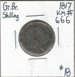 Great Britain: 1817 Shilling #2 - London Coin Centre Inc.