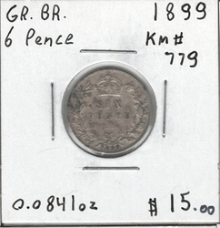 Great Britain: 1899 6 Pence - London Coin Centre Inc.