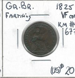 Great Britain: 1825 Farthing #5 - London Coin Centre Inc.