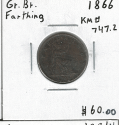 Great Britain: 1866 Farthing #2 - London Coin Centre Inc.