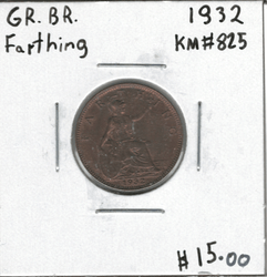 Great Britain: 1932 Farthing #2 - London Coin Centre Inc.