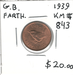 Great Britain: 1939 Farthing - London Coin Centre Inc.