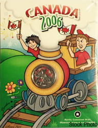 Canada: 2006 25 Cent Oh Canada Coin in Coloured Folder with Crayons ...