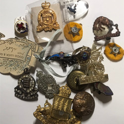 Lot of Various Military Pins, Buttons, Etc. - London Coin Centre Inc.
