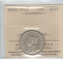 Canada: Newfoundland: 1912 20 Cent ICCS EF45 - London Coin Centre Inc.