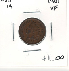 United States: 1901 1 Cent VF20 - London Coin Centre Inc.