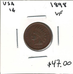 United States: 1898 1 Cent VF20 - London Coin Centre Inc.