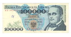 Poland: 1990 100000 Zlotych Banknote BZ with Pen Marking - London Coin ...