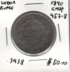 India: 1840 Rupee - London Coin Centre Inc.
