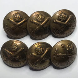 Great Britain: Group of 17mm Machine Gun Corps King's Crown Buttons ...