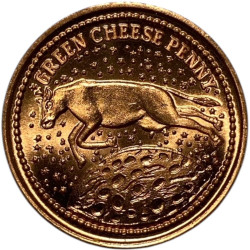 United States: 1969 Moon Money Green Cheese Penny Apollo XI Moon ...