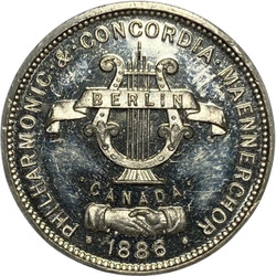 Canada: 1886 Berlin "Kitchener" Ontario Saengerfest Medal Leroux 1635 ...