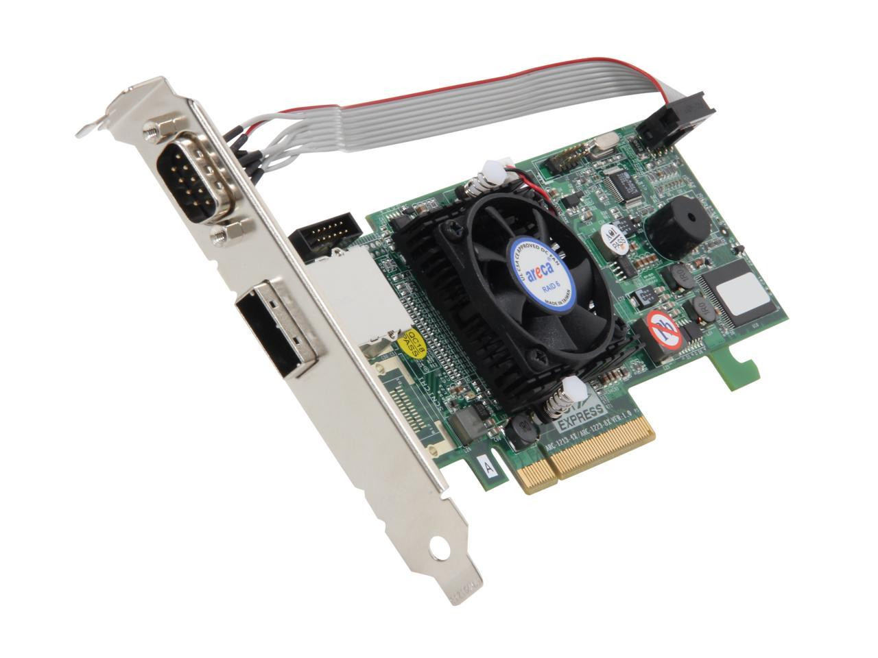 ARC-1213-4x 4-Port 6G PCIe External SAS/SATA ll RAID Controller