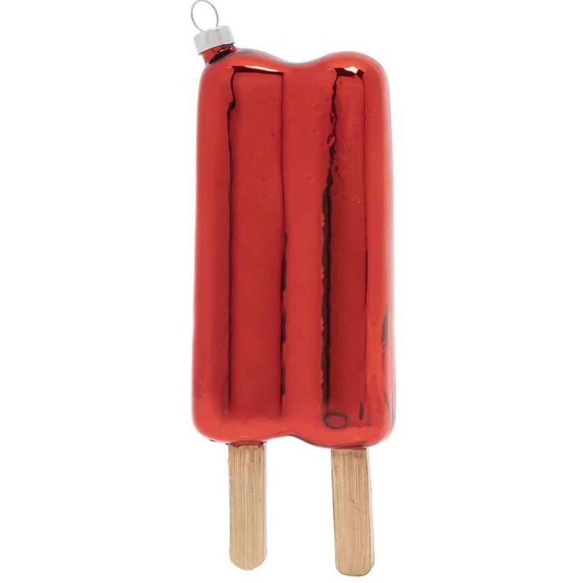 Double Stick Popsicle Glass Ornament - RetroFestive.ca