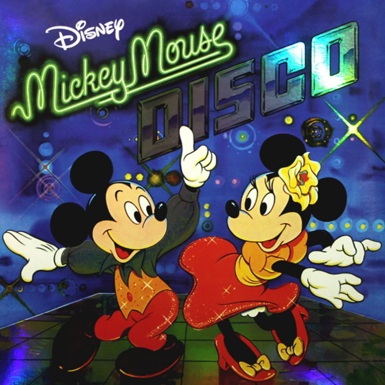 Disney Mickey Mouse Disco LP Vinyl Record with Holographic Cover ...