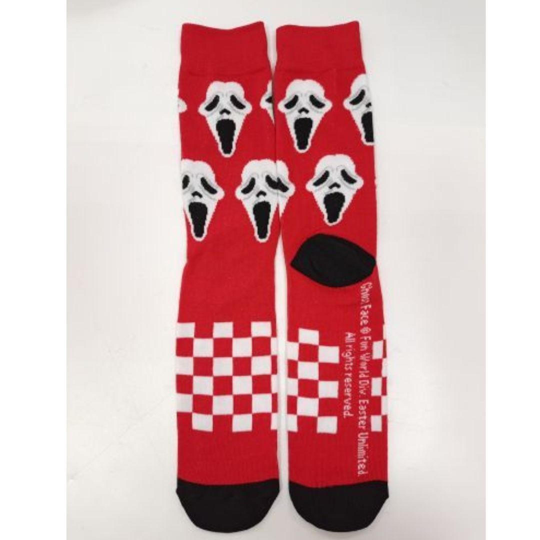 Scream Ghostface 3-Pair Pack of Crew Socks by Bioworld - RetroFestive.ca