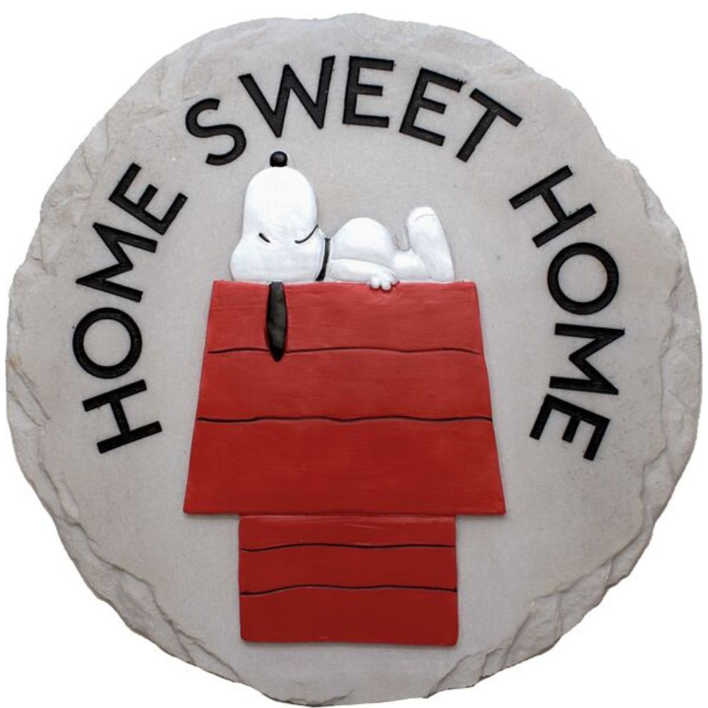 Snoopy Home Sweet Home Garden Stepping Stone - RetroFestive.ca