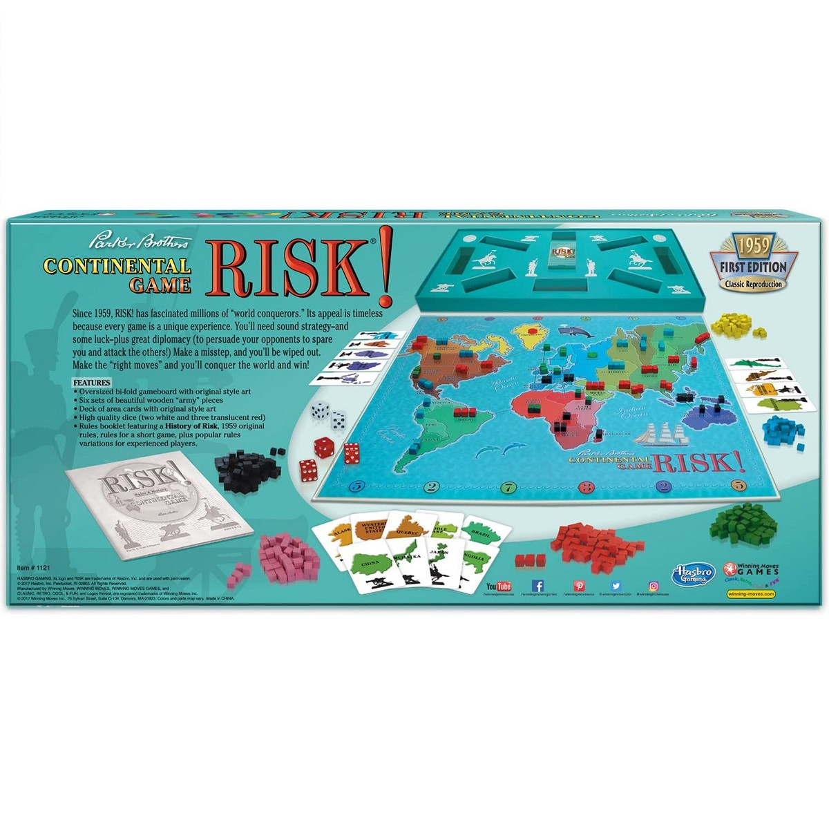 Classic Risk Board Game in Retro Box - RetroFestive.ca