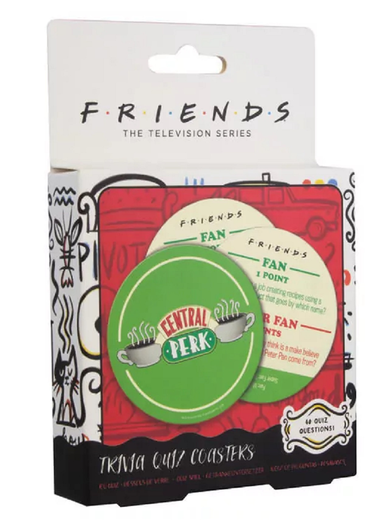 Friends Central Perk Trivia Quiz Coasters - RetroFestive.ca