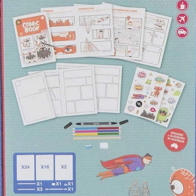 Create Your Own Comic Book Kit for Kids Canada | RetroFestive.ca