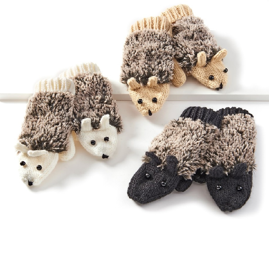 Hedgehog Mittens for Adults Canada | RetroFestive.ca
