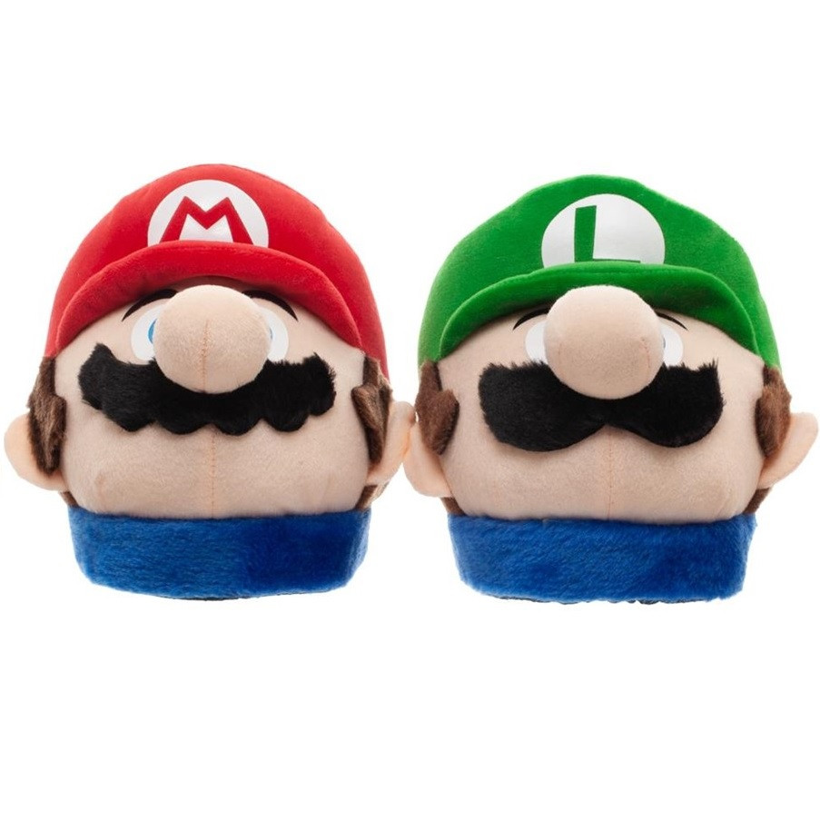 Nintendo Mario and Luigi Unisex Slippers Canada | RetroFestive.ca
