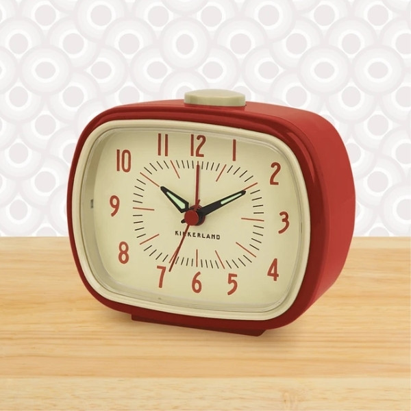 Retro Alarm Clock - Red Canada | RetroFestive.ca