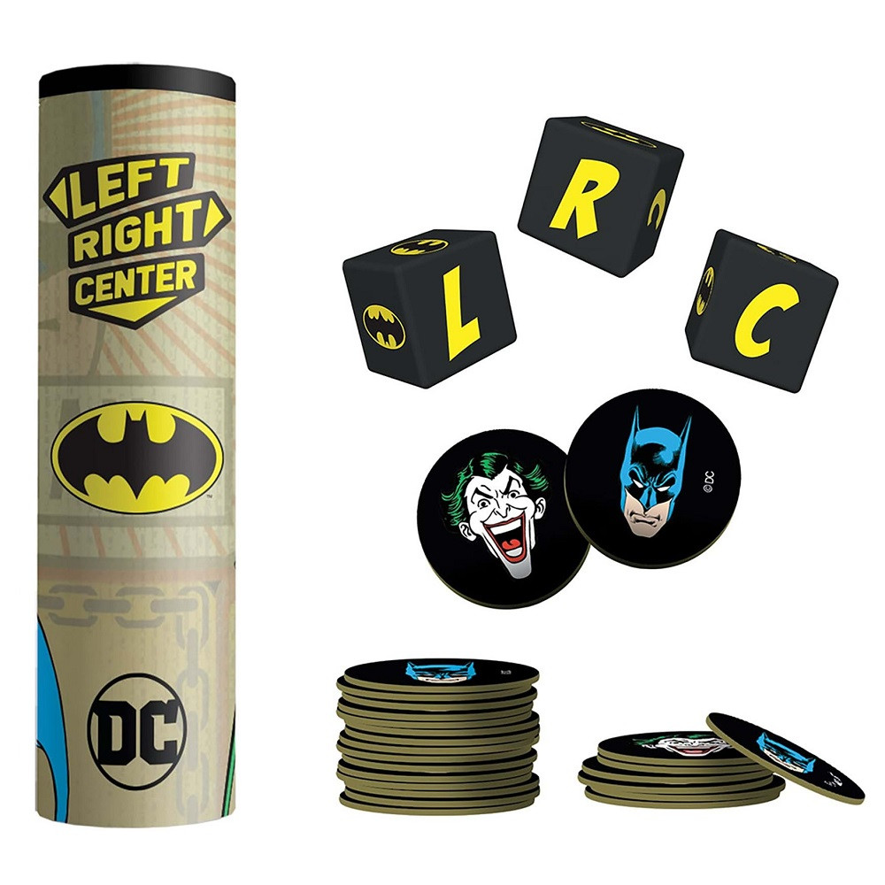 Batman Left Right Centre Dice Game Canada | RetroFestive.ca