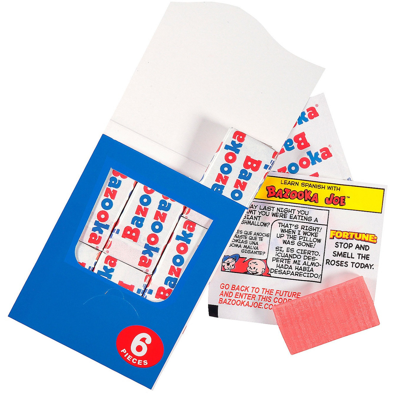 Original Bazooka Bubble Gum Throwback Mini Wallet - ONE Pack of 6 ...