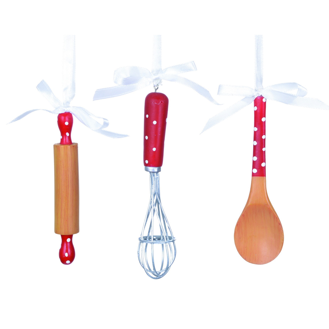 Christmas Kitchen Utensil Ornaments - Set of 3 - RetroFestive.ca