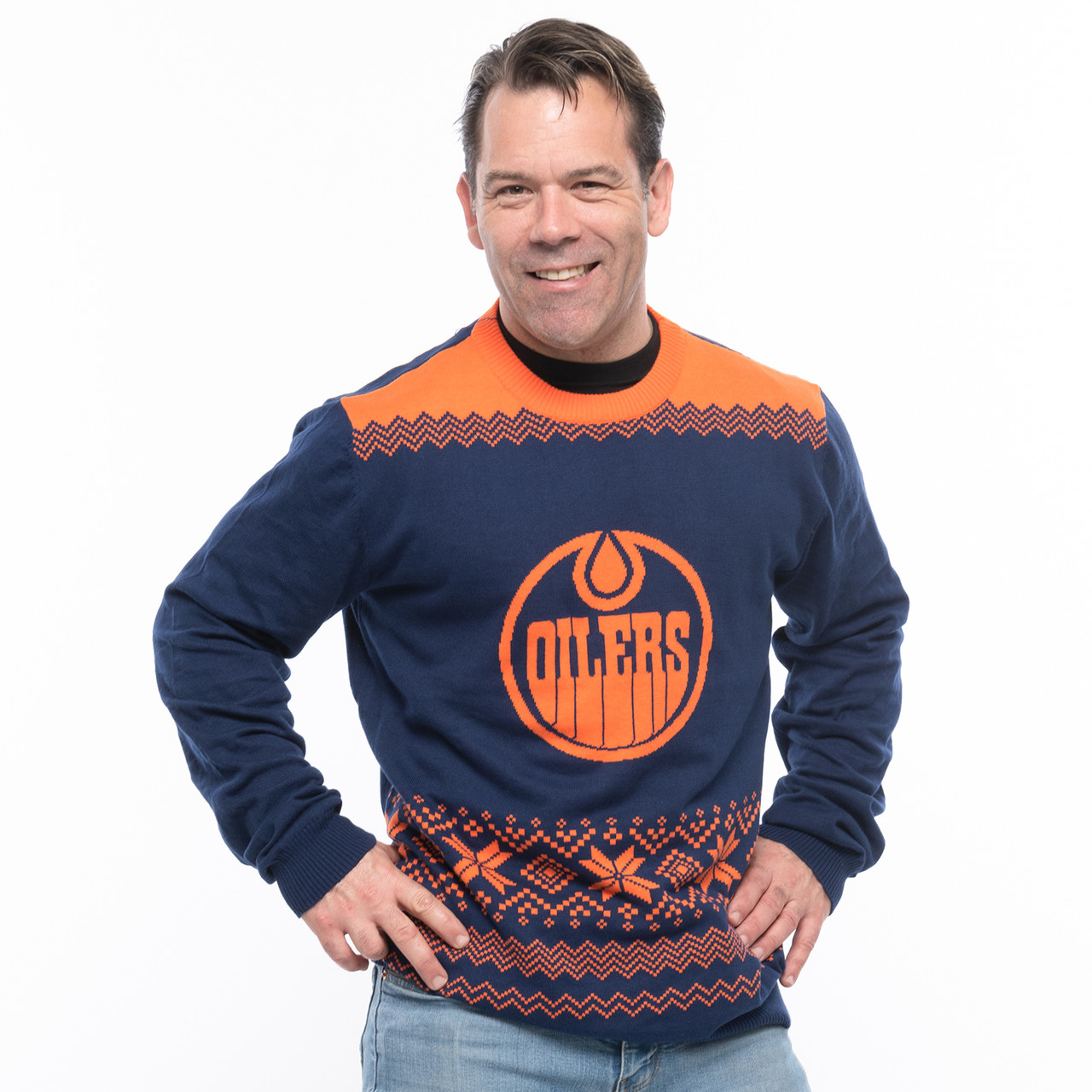 Edmonton Oilers 2021 NHL Ugly Christmas Sweater Canada | RetroFestive.ca