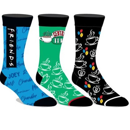 Friends Casual Crew Socks 3-Pair Crew Socks by Bioworld