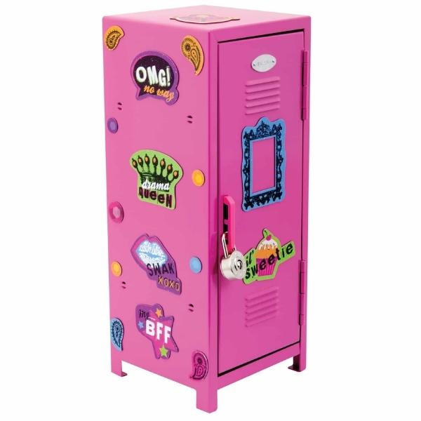 Girl Talk Locker with Magnets and Padlock - RetroFestive.ca