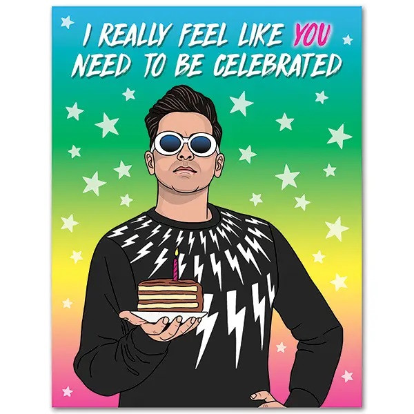 Schitt's Creek David Rose Birthday Card Canada | RetroFestive.ca