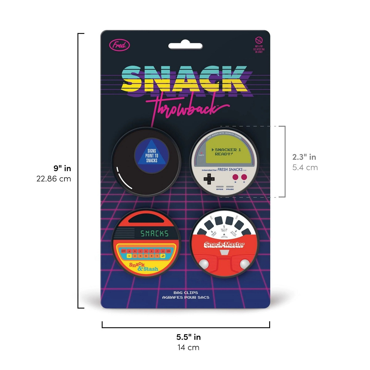 Snack Throwback Bag Clips - RetroFestive.ca