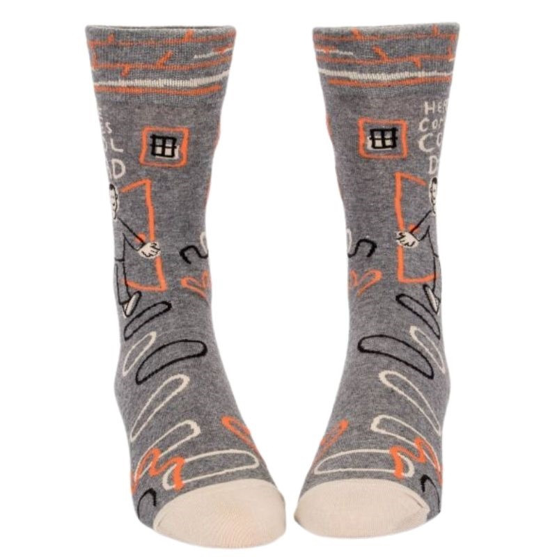 Here Comes Cool Dad Crew Socks by Blue Q - RetroFestive.ca