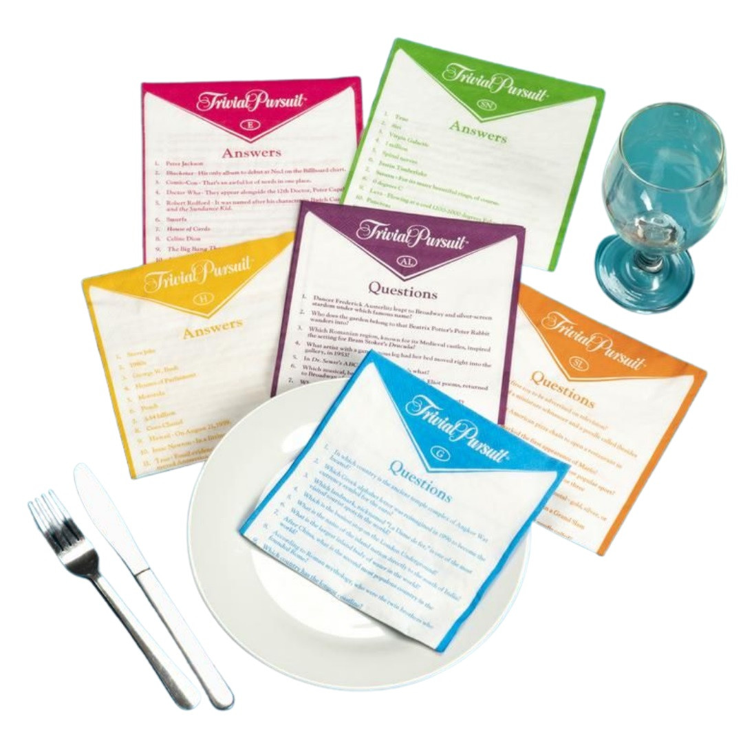 Trivial Pursuit Napkins - RetroFestive.ca