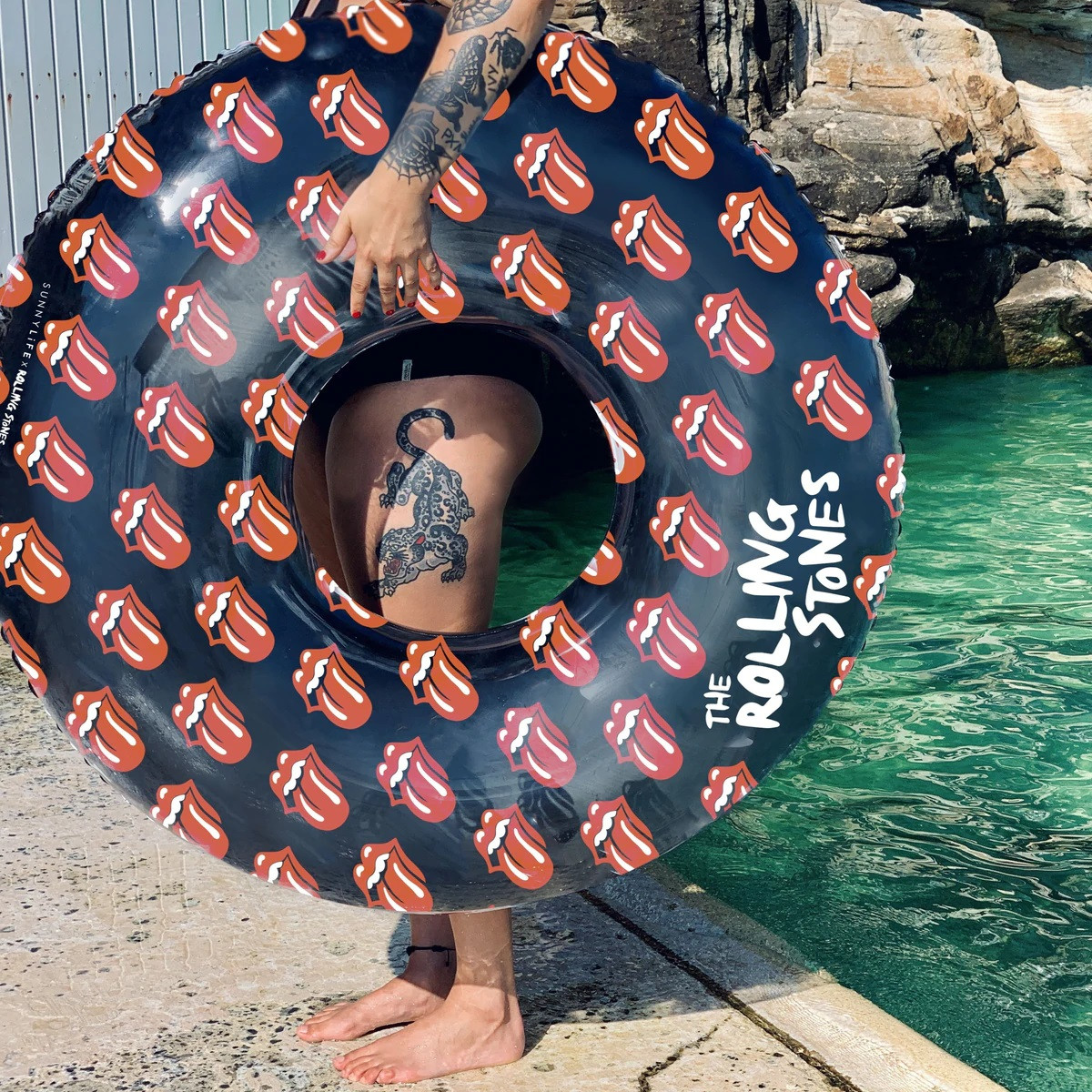 Rolling Stones Pool Ring Float Canada | RetroFestive.ca