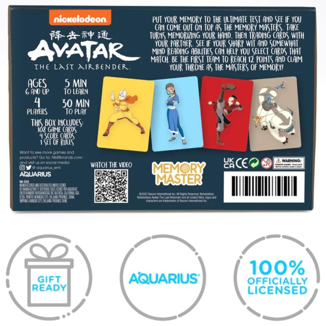 Avatar The Last Airbender Memory Master Card Game - RetroFestive.ca