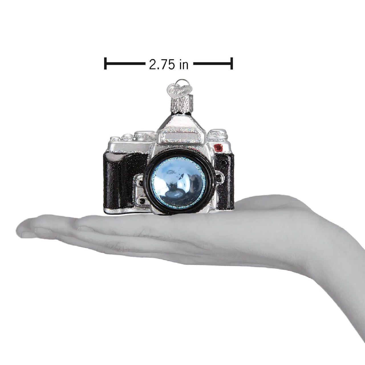 Camera Glass Ornament by Old World Christmas - RetroFestive.ca