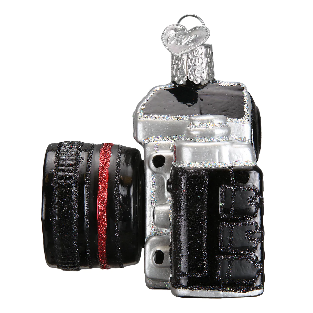Camera Glass Ornament by Old World Christmas - RetroFestive.ca