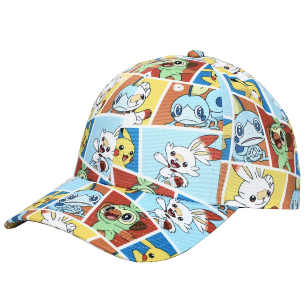 Pokémon Starters Characters Collage Snapback Hat Canada | RetroFestive.ca