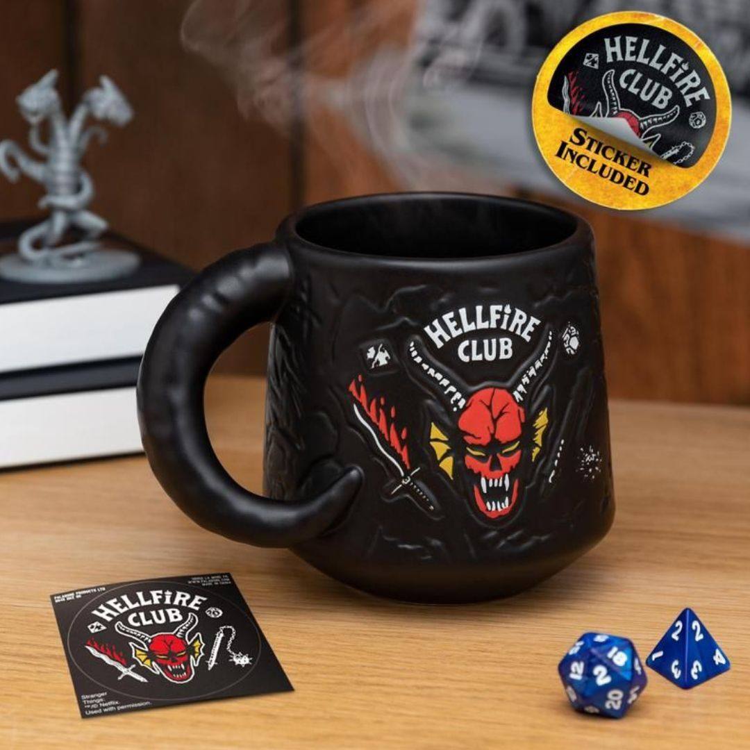 Stranger Things Hellfire Club Demon Embossed Mug - RetroFestive.ca