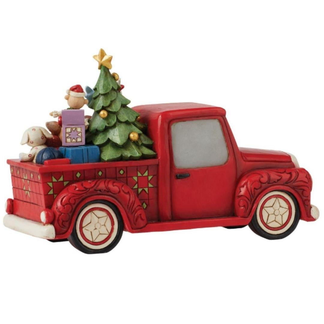 Rudolph The Red Nosed Reindeer in Pickup Truck Figure by Jim Shore ...