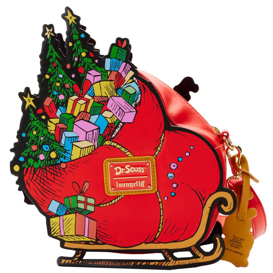Dr. Seuss' Grinch Sleigh Crossbody Bag by Loungefly - RetroFestive.ca
