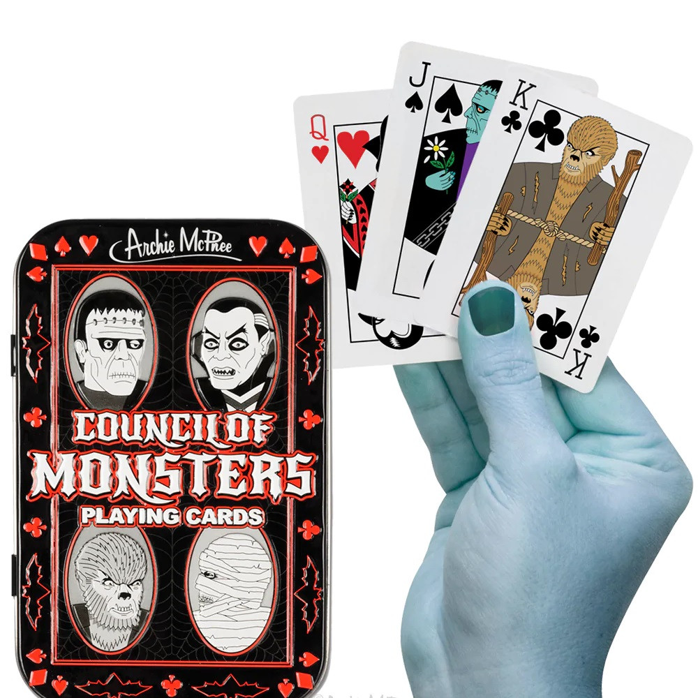 Council of Monsters Playing Cards in Tin - RetroFestive.ca