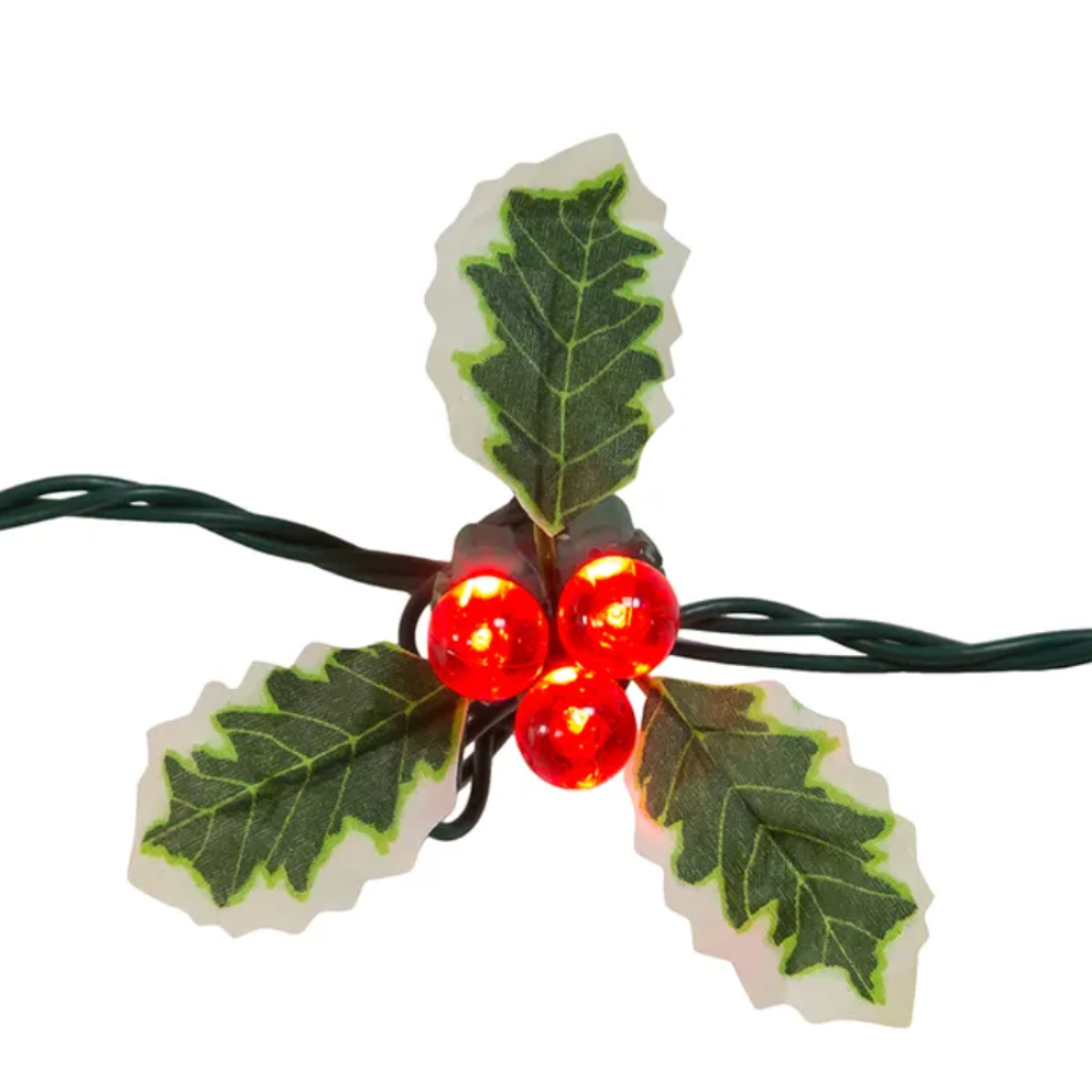 Holly Berry Cluster Light Set Canada | RetroFestive.ca
